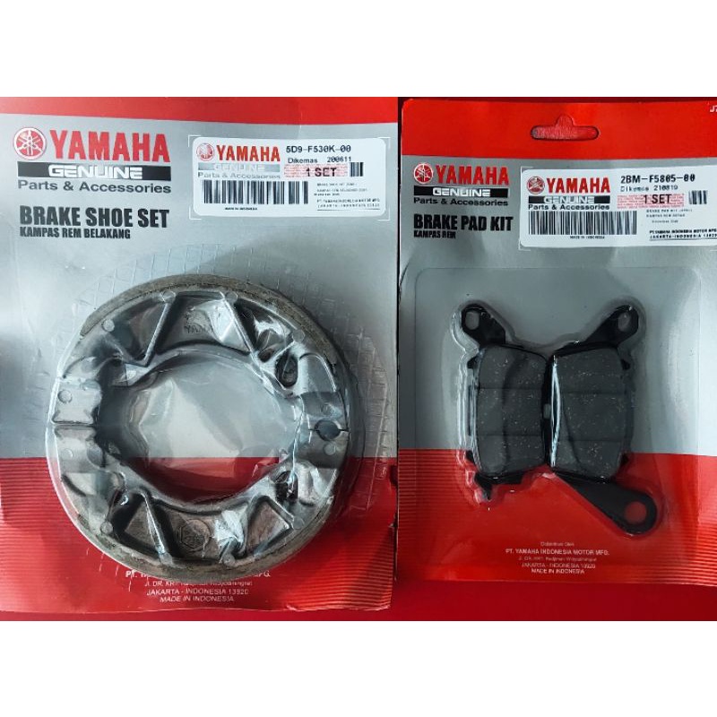 YAMAHA BRAKE PAD FOR NMAX V1 V2 AEROX MIO SNIPER M3 MSI GRAVIS | Shopee ...