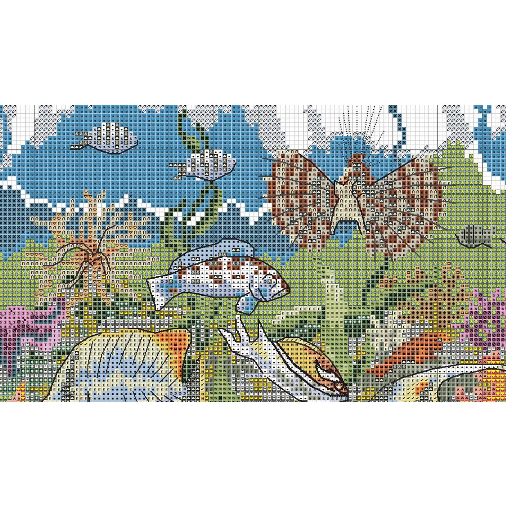 UNDERWATER PARADISE PRINTED CROSS STITCH PATTERN ONLY (MATERIALS NOT ...