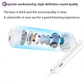 Wired Type-C Earphone USB In Ear Hearphone Headset With Mic Mate Honor ...