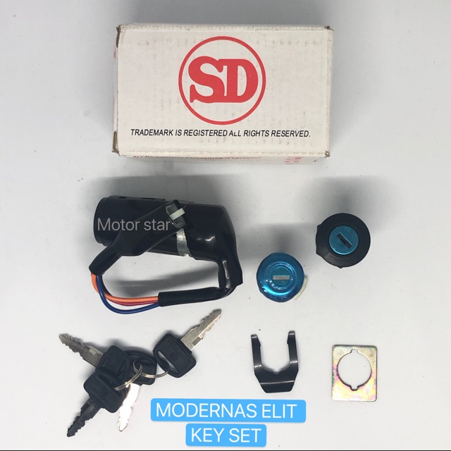 MODENAS ELIT Main Switch Key Set (4 keys) | Shopee Philippines
