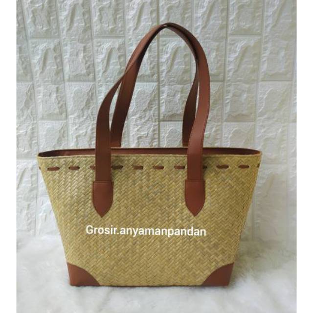 STRIP EMBROIDERED Pandan BRAIDED BAGS / Woven Bags / Mendong Bags ...