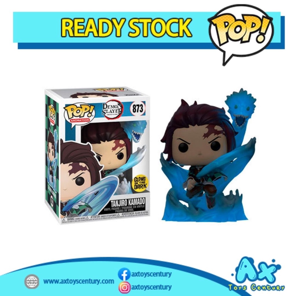 Funko Pop! Animation: Demon Slayer - Tanjiro Kamado 873 Glow In The ...