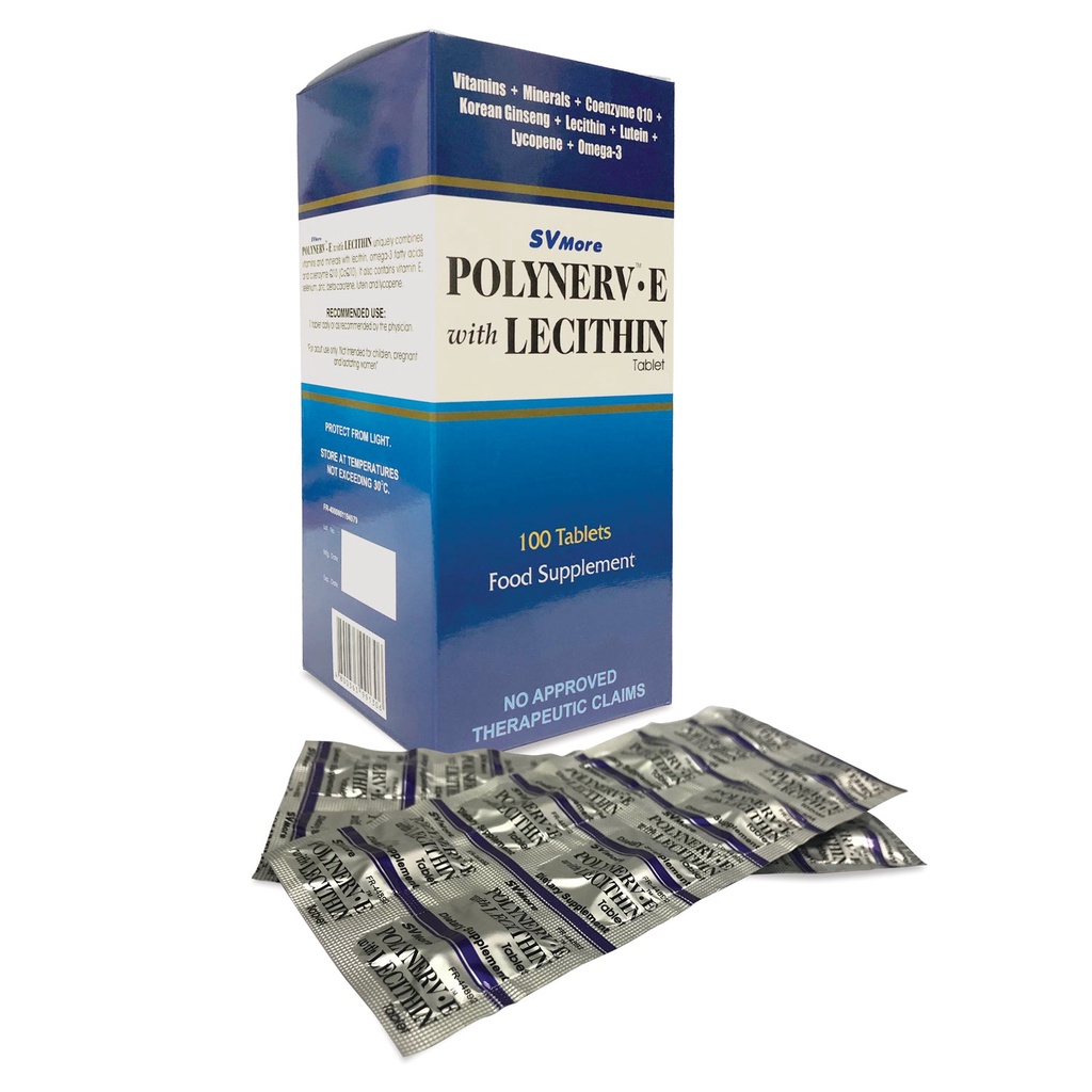 Polynerv - E with Lecithin Tablet - 20s | Shopee Philippines