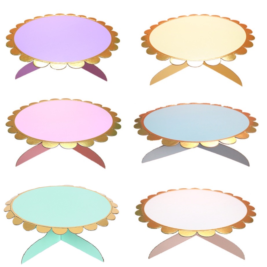 1 Tier Gold Rim Cakes Stand Jamuan Raya Kuih Display Cake Stand Kek ...