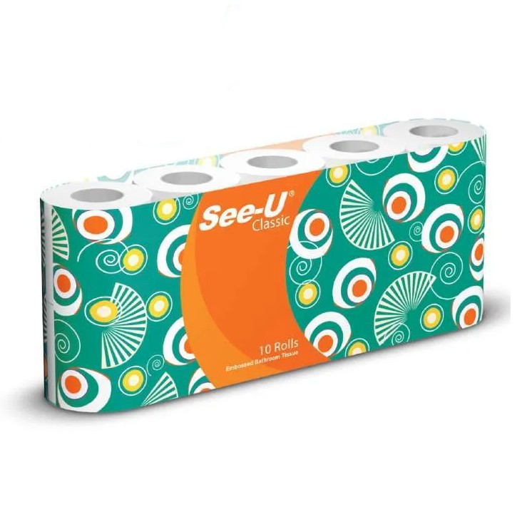 SEE-U Classic Bathroom Rolls Toilet Tissue - [10 Rolls/ 2 Ply] | Shopee ...