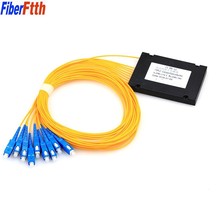1 : 2 / 1 : 4 / 1 : 8 / 1 : 16 FTTH FBT Fiber Splitter Cable SC Fiber ...