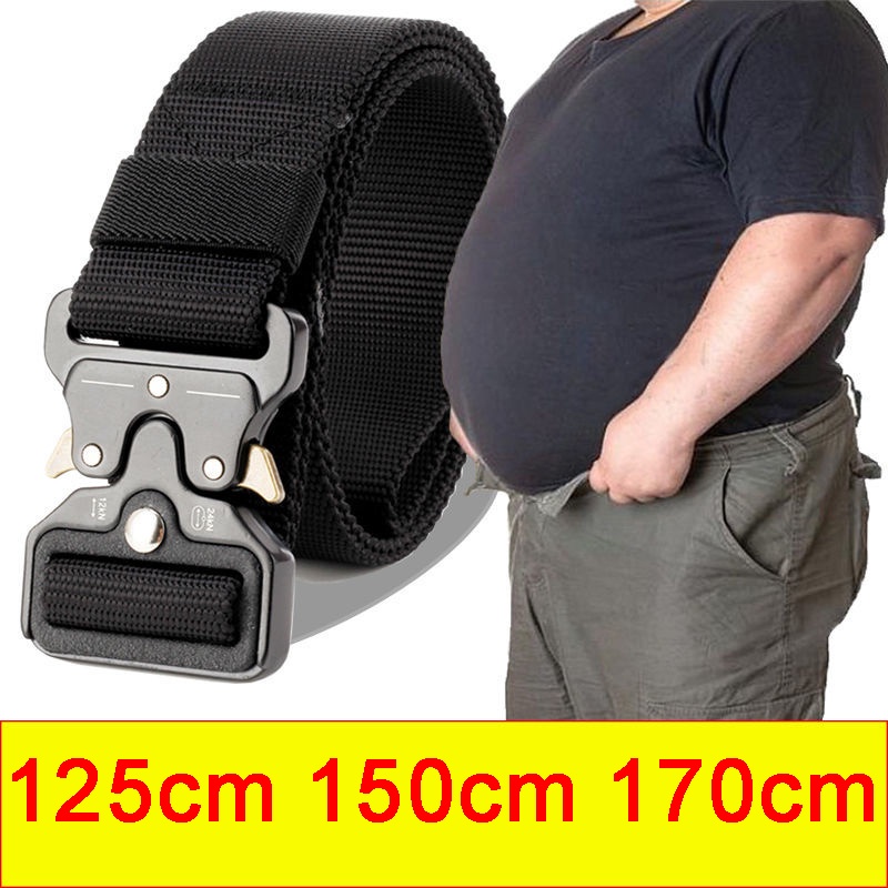 Men's Large Size Extended Belt Outdoor Multifunctional Tactical Nylon ...