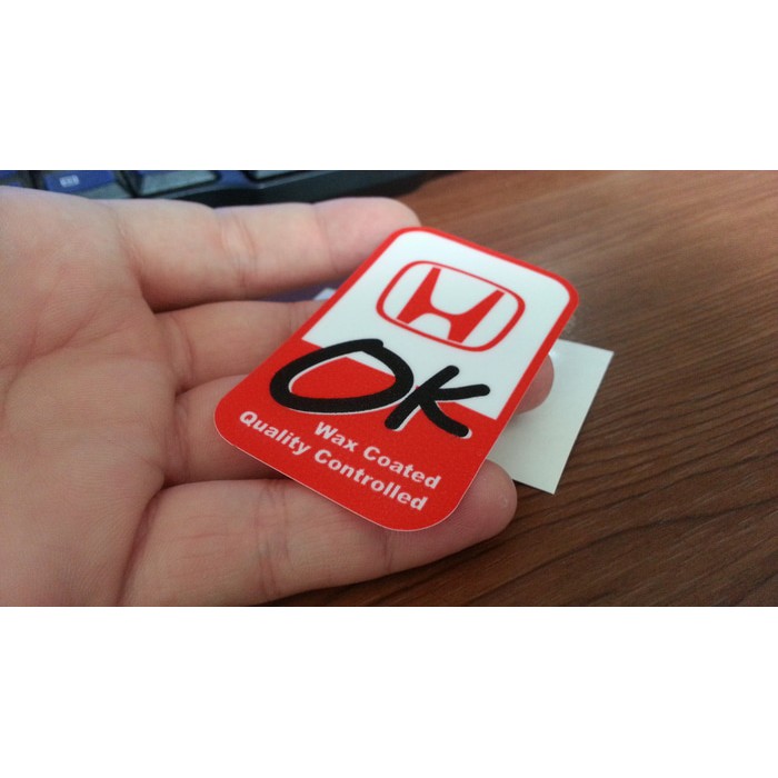 Jdm sticker (HONDA OK WAX) | Shopee Philippines