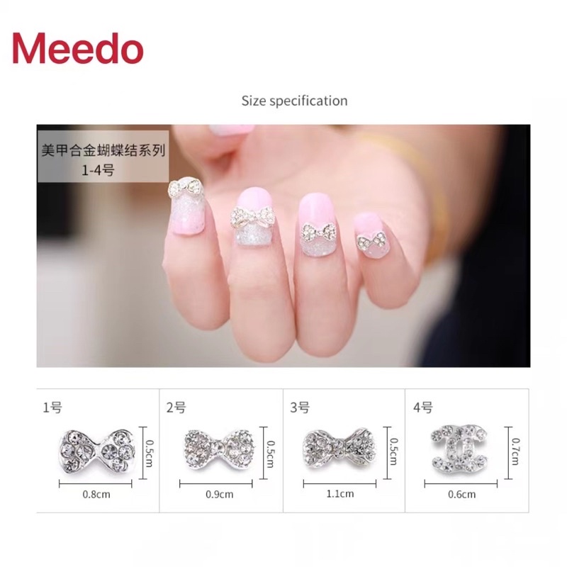 Ribbon embosed nail art design nailaholic pearl diamond studs design ...