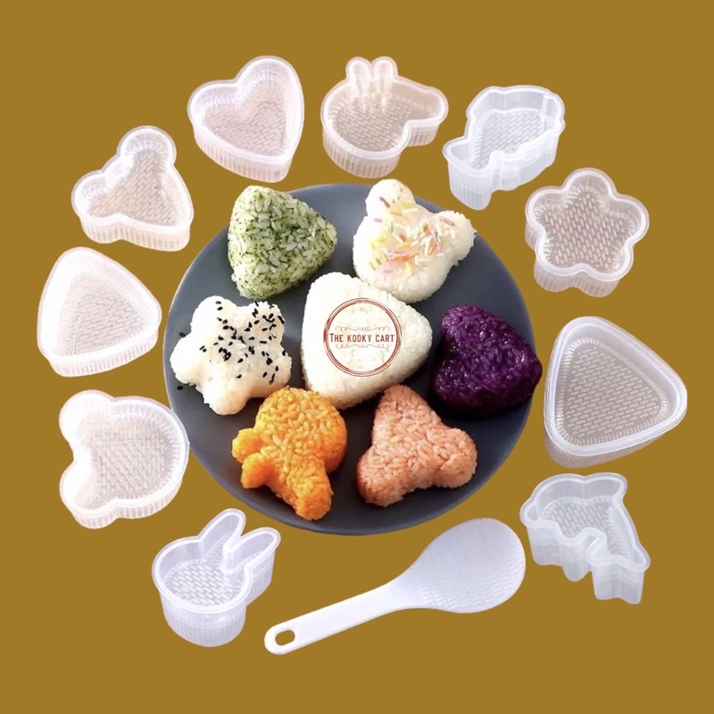 Bento l Rice Ball Mold Molder Cutter Animal Onigiri Shape Tools Tool ...