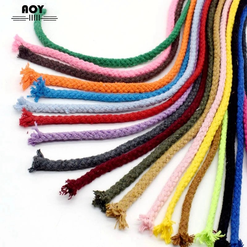 5yards 5mm Cotton Rope DIY Craft Decorative Twisted Cord For Sewing ...
