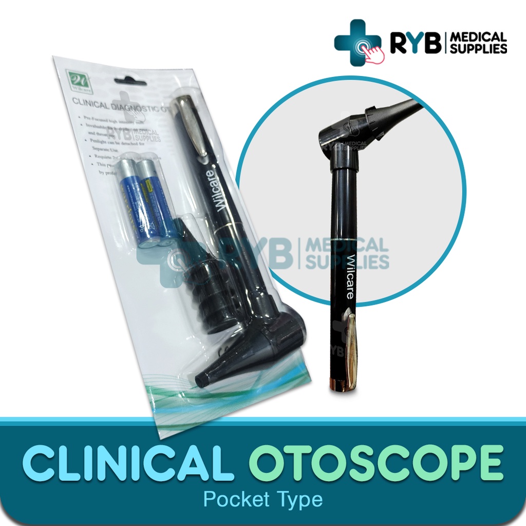 Clinical OTOSCOPE Pocket Type & with Case - Wilcare | Shopee Philippines