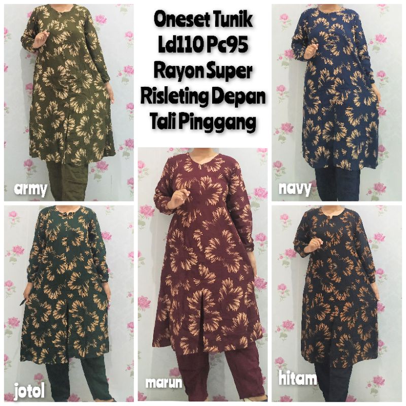 Tunik ONESET / Set CPLP motif / Present Set | Shopee Philippines