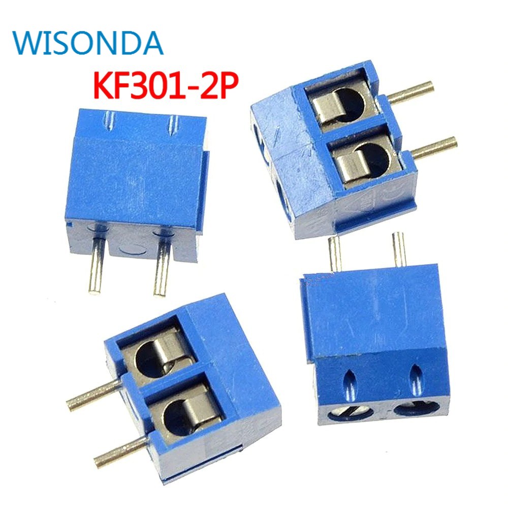10pcs KF301-2P KF301-5.0-2P KF301 Screw 2Pin 5.0mm Straight Pin PCB ...