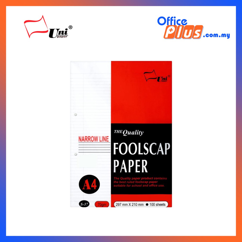 Foolscap Paper Narrow Line 100's 70gsm (Red Packing) | Shopee Philippines