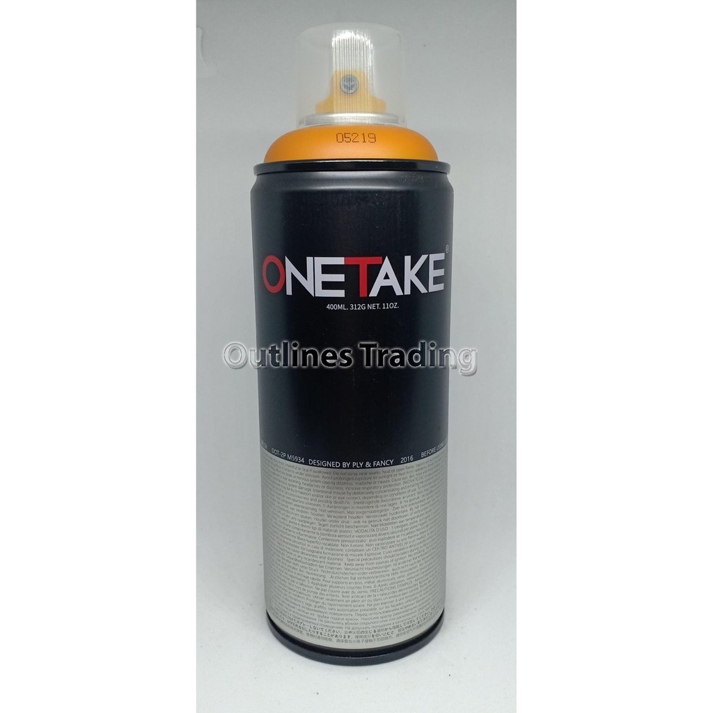One Take Spray Paint (Deep Yellow 110-6) | Shopee Philippines