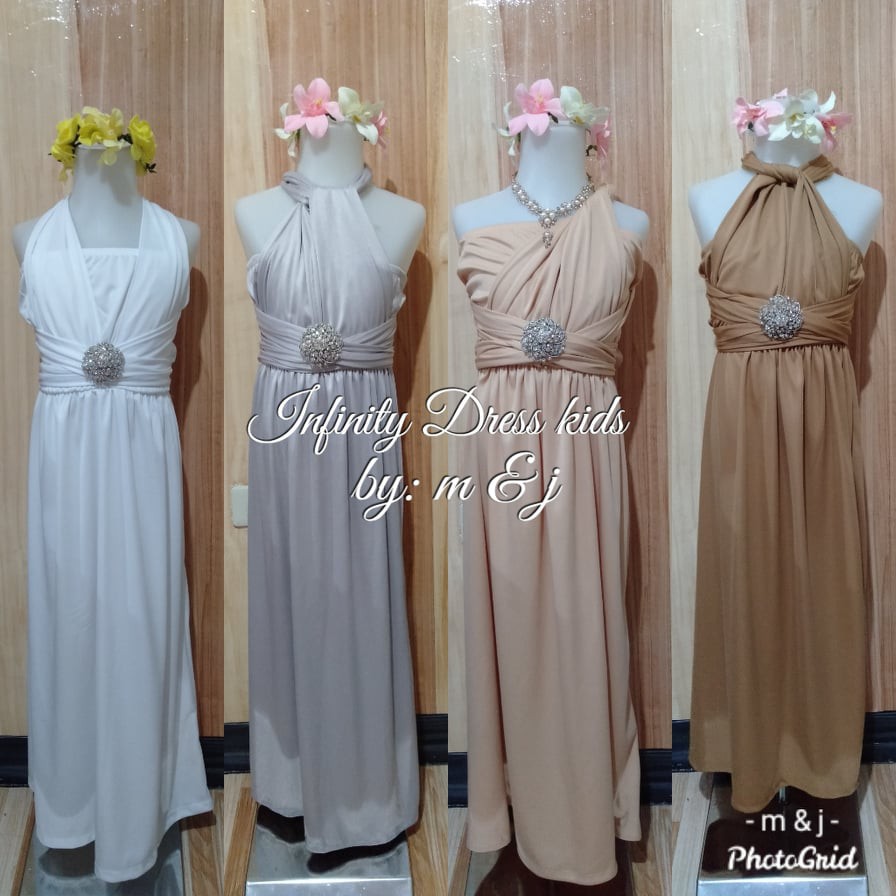 KIDS INFINITY DRESS PAUBOS with attached tube | Shopee Philippines