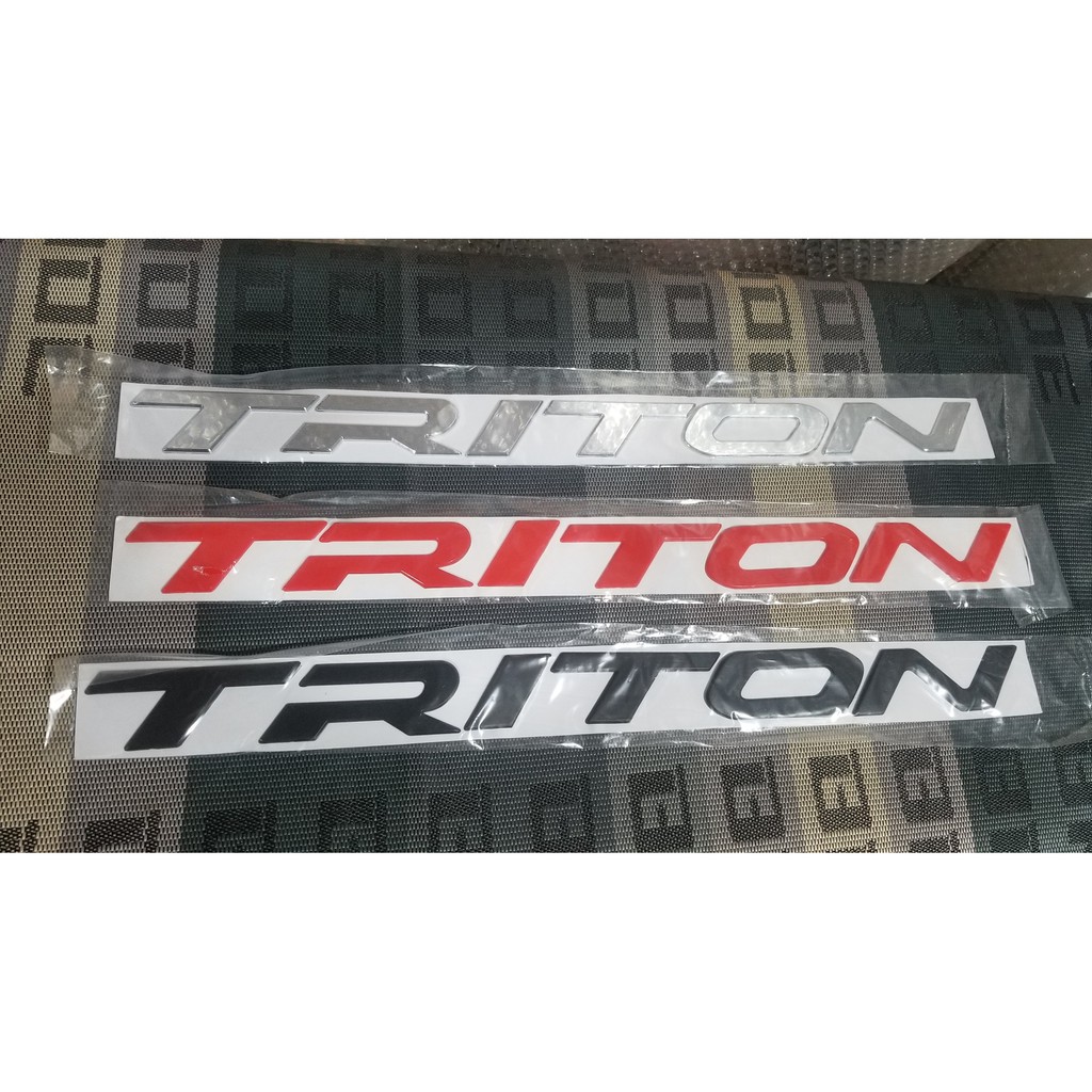 Mitsubishi TRITON Strada hood emblem decal plastic | Shopee Philippines