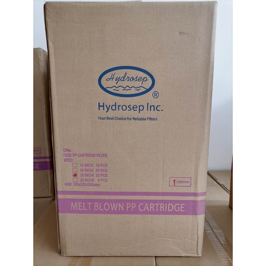 Hydrosep Sediment Filter 20'' SL 25pcs/ Box | Shopee Philippines