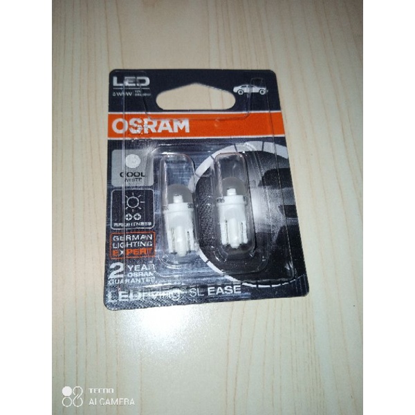 Osram T10 Led park light W5W-0.5Watts cool white ( original ) | Shopee ...