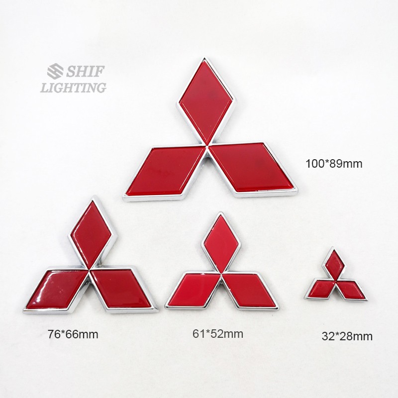 1 x ABS MITSUBISHI Logo Car Auto Front Rear Trunk Lid Emblem Badge ...