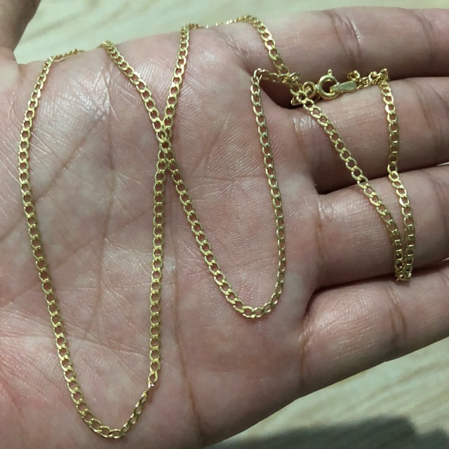 18K Saudi Gold Cadena Chain | Shopee Philippines