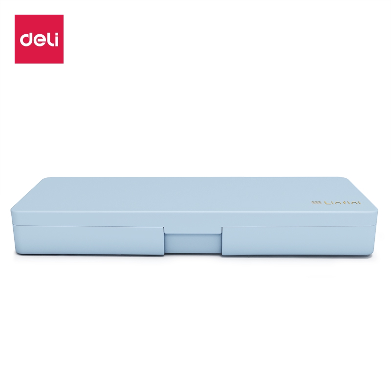 Deli Pencil Case 1Pcs Simple Style Large Capacity PenBox Random Color ...