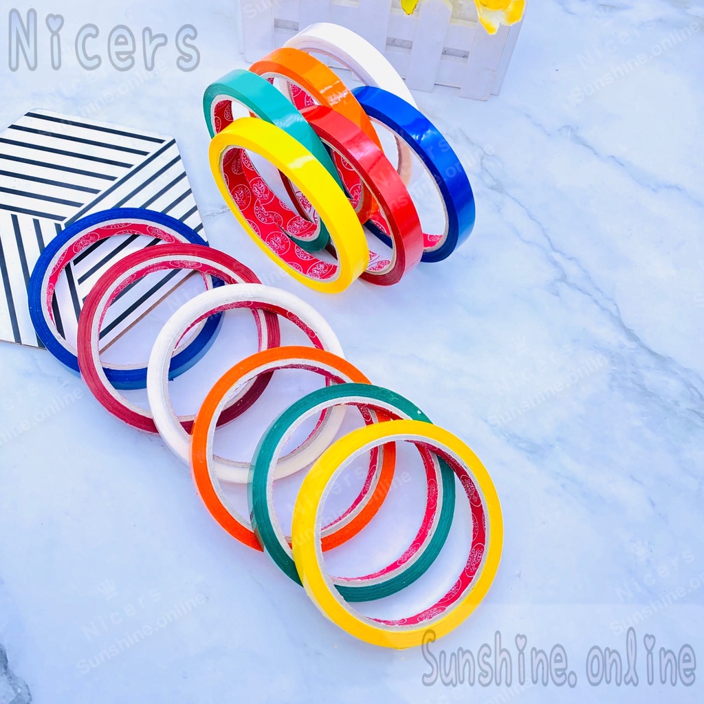 CROCO COLOR TAPE 12mm 18mm 40M RED GREEN YELLOW WHITE BLUE ORANGE ...