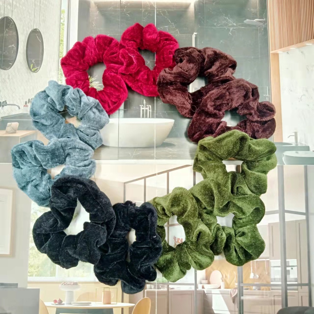 Dong (10PCS) Velvet Ponytail pony tail hand made Hair Accessories ...