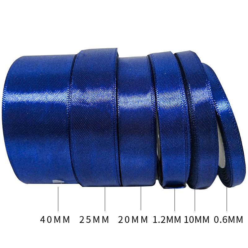 25 yards / roll deep blue ribbon wedding decoration home decoration ...