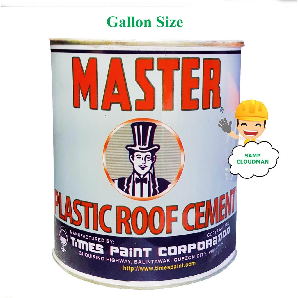 Master Plastic Roof Cement Gallon Size 4 Liters Asphalt Based ...