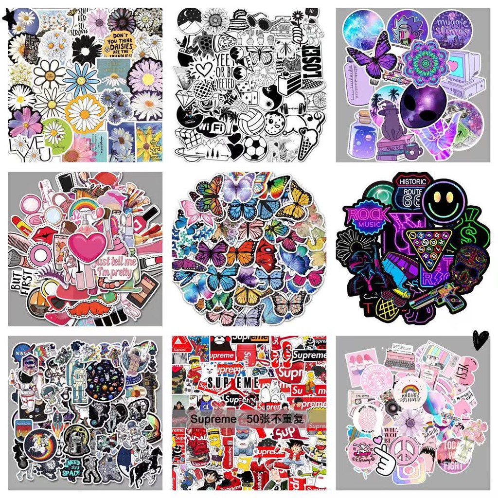 non-repetitive personalized suitcase notebook graffiti waterproof ...