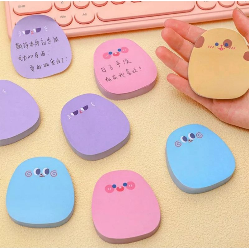 Cartoon Cute Small Emoji Post-it Notes Memo Notes Message Sticker Note ...