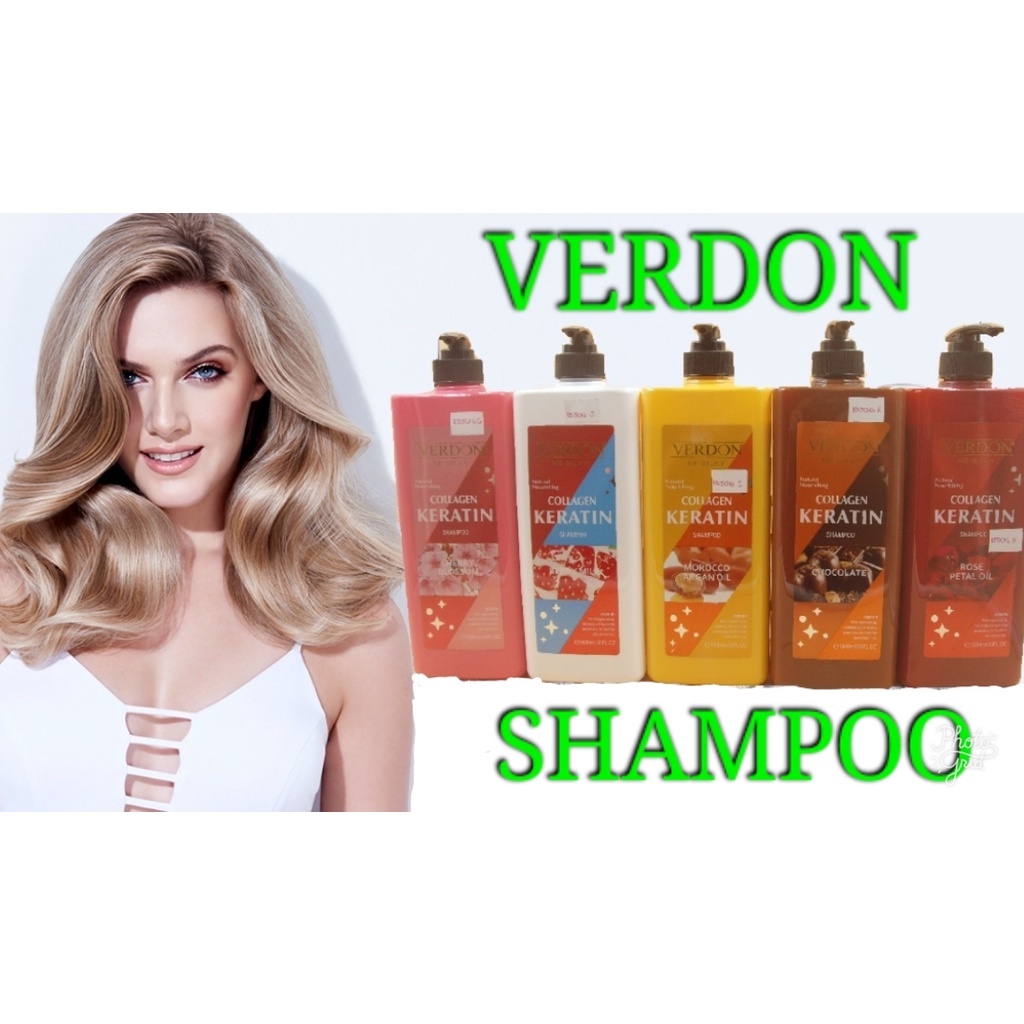 Verdon collagen keratin shampoo 1000ml (with free) | Shopee Philippines