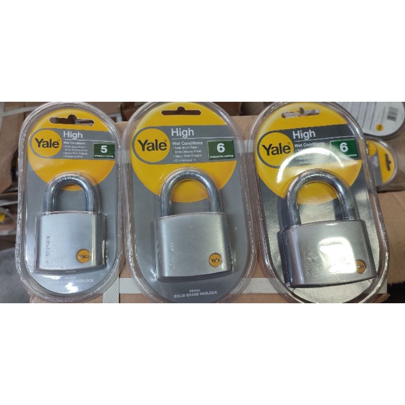 Yale Silver Series Outdoor Use Padlock Y120 50MM , 60MM , 70MM | Shopee ...