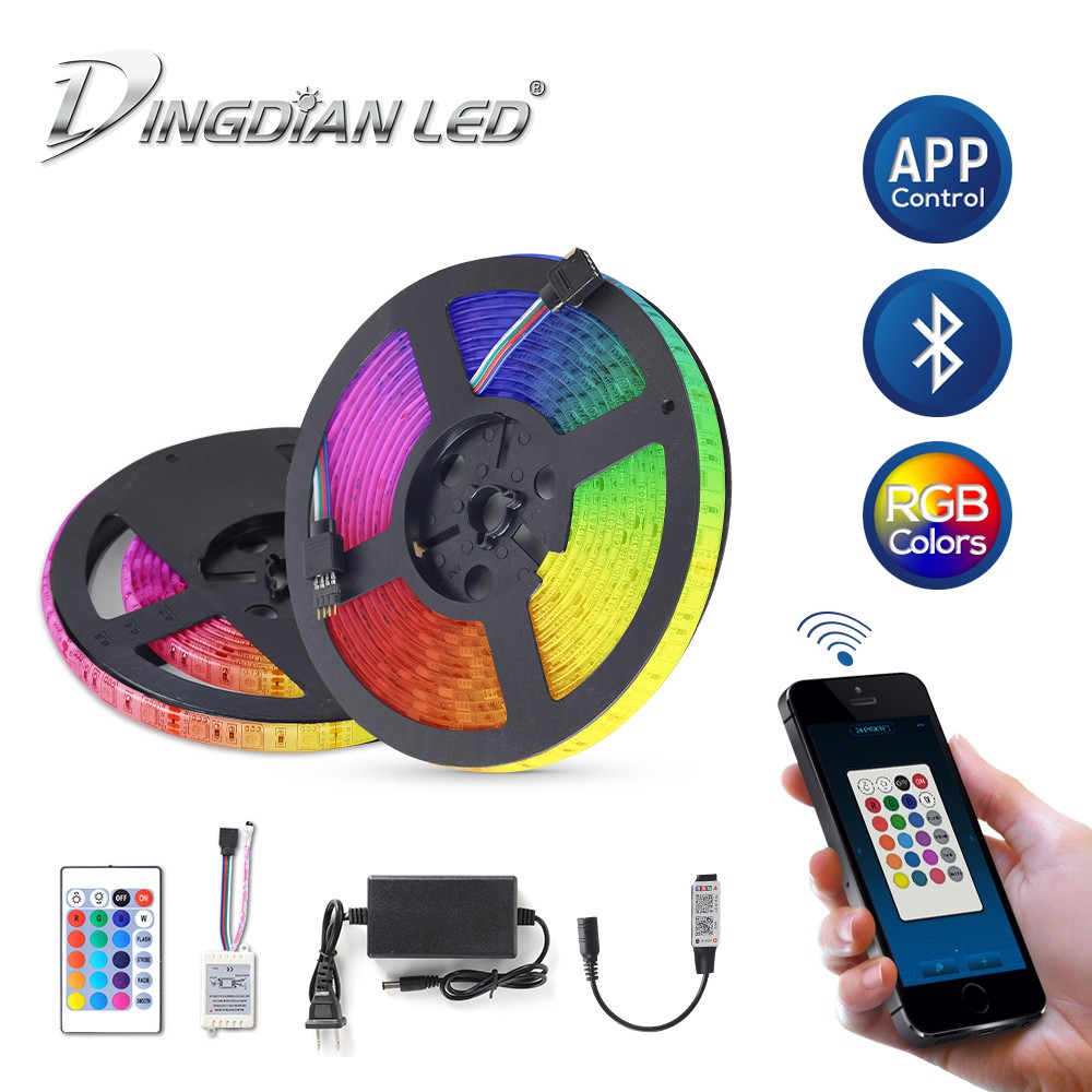 DINGDIAN LED 1PCS AC100-240V LED Strip Lights with Bluetooth+App ...