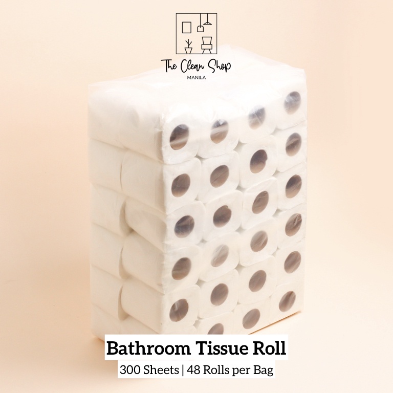 The Clean Shop MNL 2-Ply Virgin Pulp Bathroom Tissue Roll [48 Rolls ...