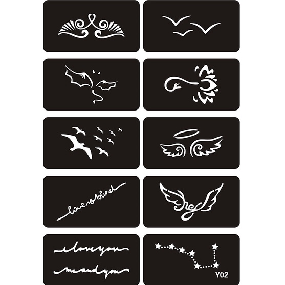 Tattoo template Tattoo Sticker Temporary Tattoo Kit hand-painted ink ...