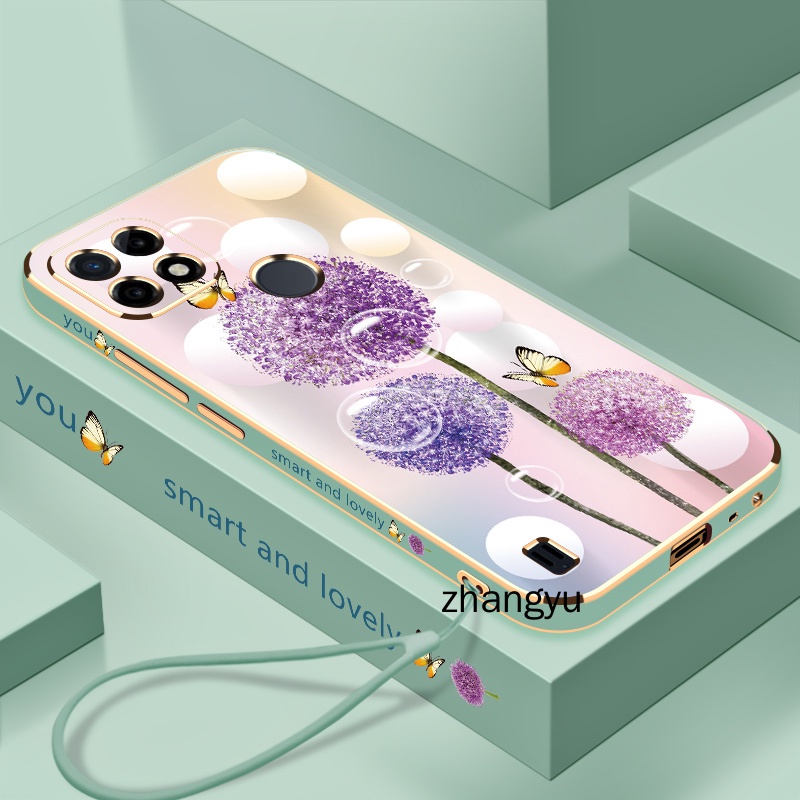 Casing Realme c21 c21y 25y c15 Phone Case Ultra-thin Electroplating ...