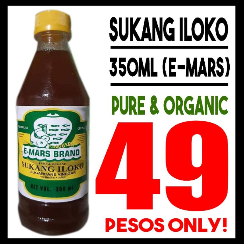Sukang Iloko (EMARS Pure & Organic) | Shopee Philippines