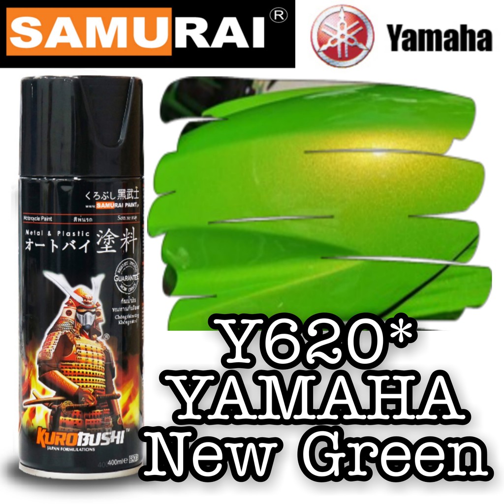 SAMURAI Spray Paint YAMAHA Y620* New Green - Cash On Delivery | Shopee Philippines
