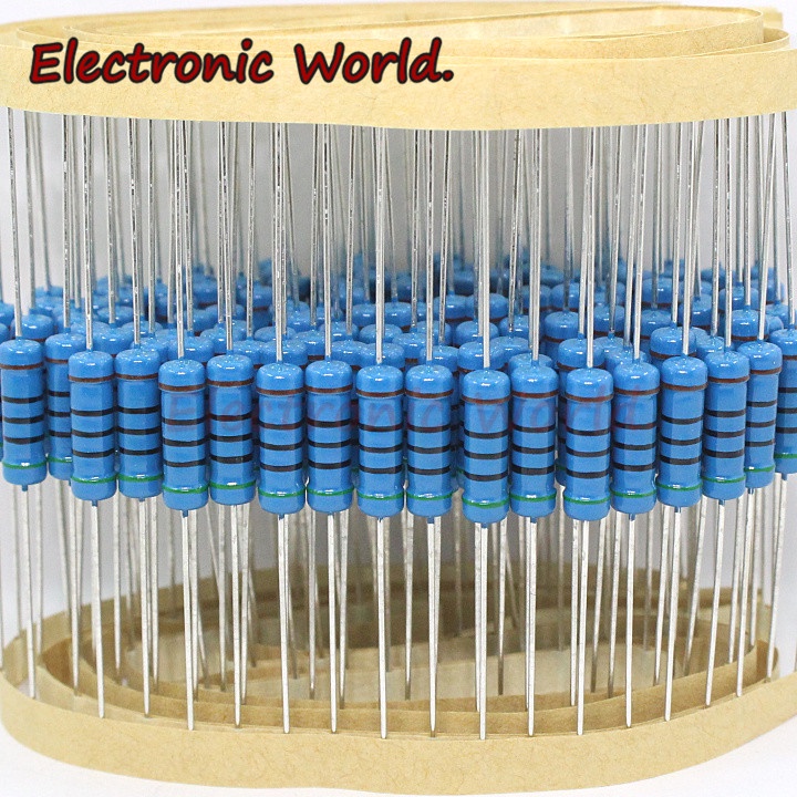 100pcs/Piece 1/4W Metal Film Five-Color Ring Resistance 1% 360K 390K ...