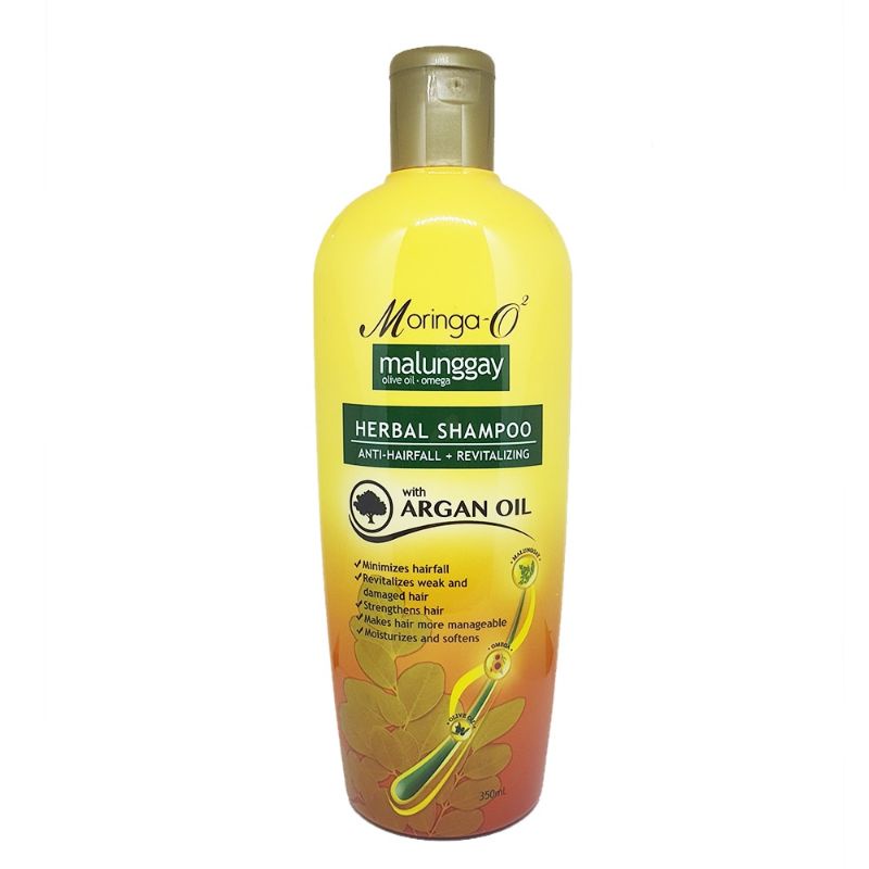 Moringa-O2 herbal Anti-Hairfall Argan Oil Conditioner / Shampoo 350ml ...