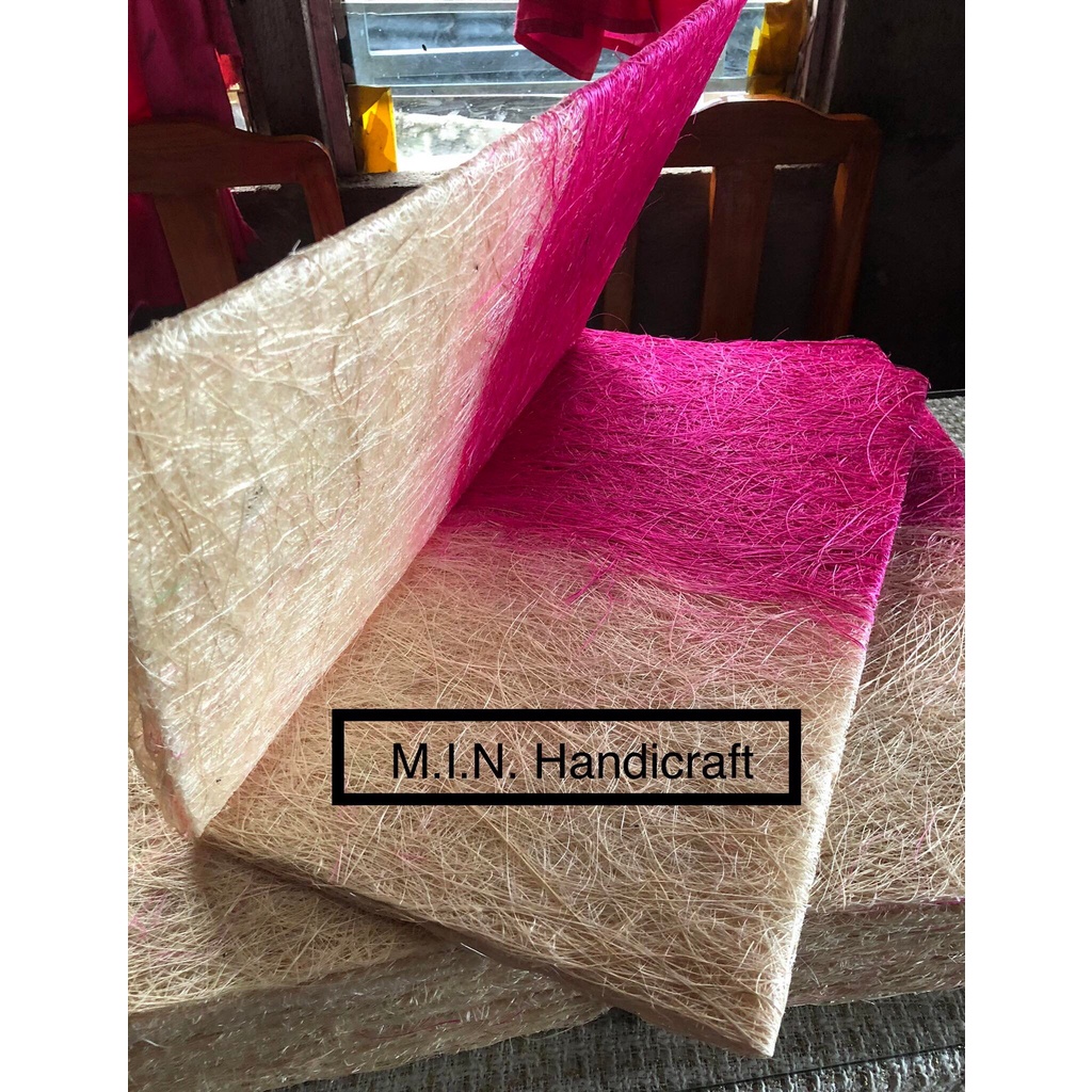 Tricolor Abaca Fiber Mat Abaca Scrunch 19 inches x 5 yards for flower ...