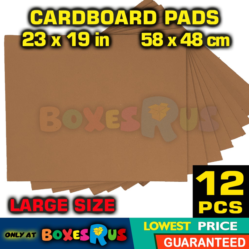 Cardboard 23 x 19 inches 12 pcs Corrugated Card Board Pads for ...
