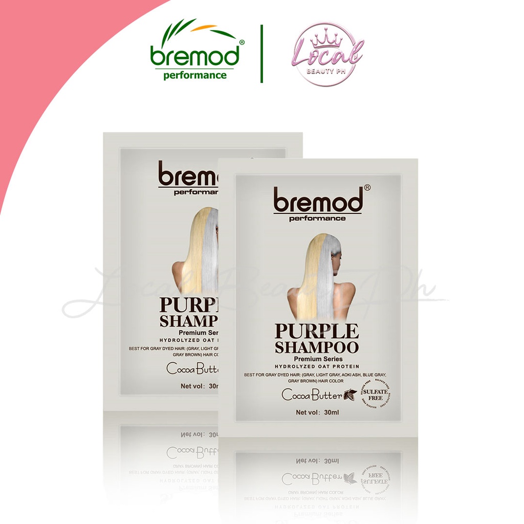 Bremod 30ml Premium Purple Shampoo Lock and Stables Hair Color for ...
