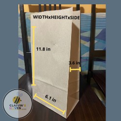 Brown Kraft Paper Bag / Supot / Paperbags Approximately 50pcs / pack ...