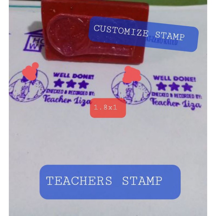 Customized Teachers Stamp Machine made.. | Shopee Philippines