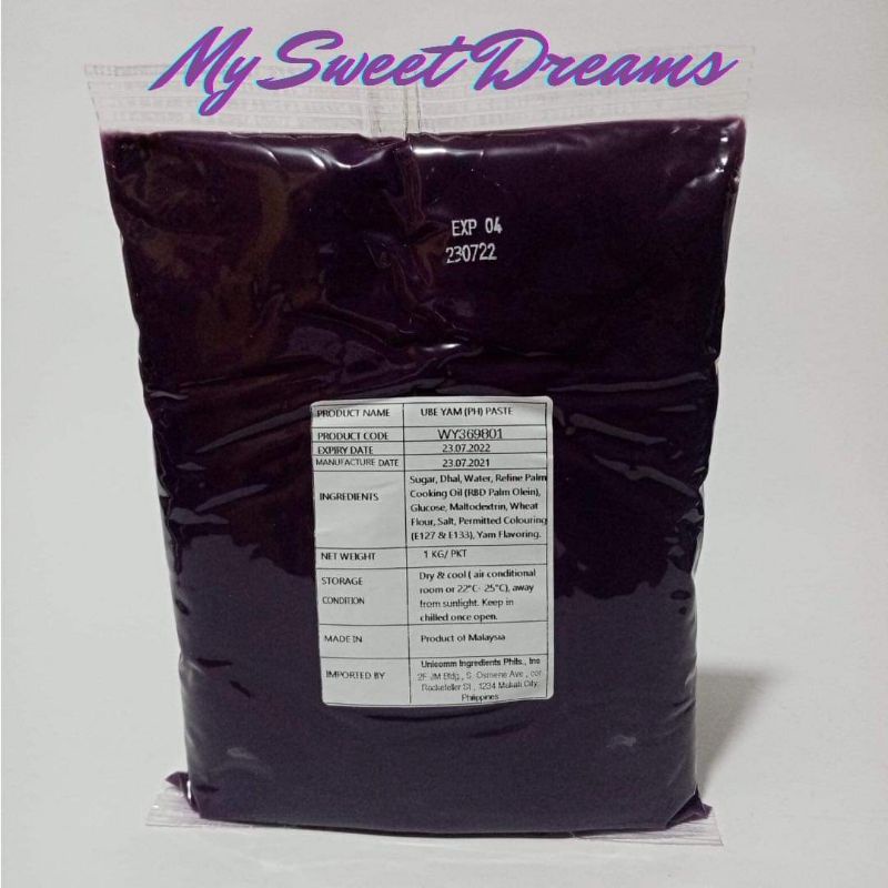 Unicomm Ube Yam Paste 1kg (Exp. Oct 12, 2023) | Shopee Philippines