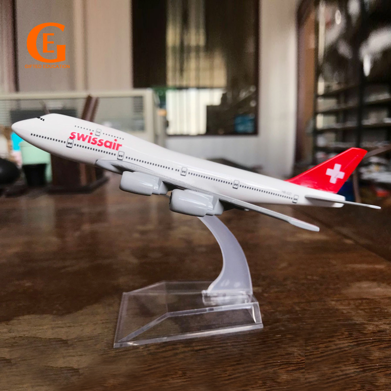 Swiss Air B747 Aircraft Model Swiss Airlines Boeing 747 Die-cast Metal ...